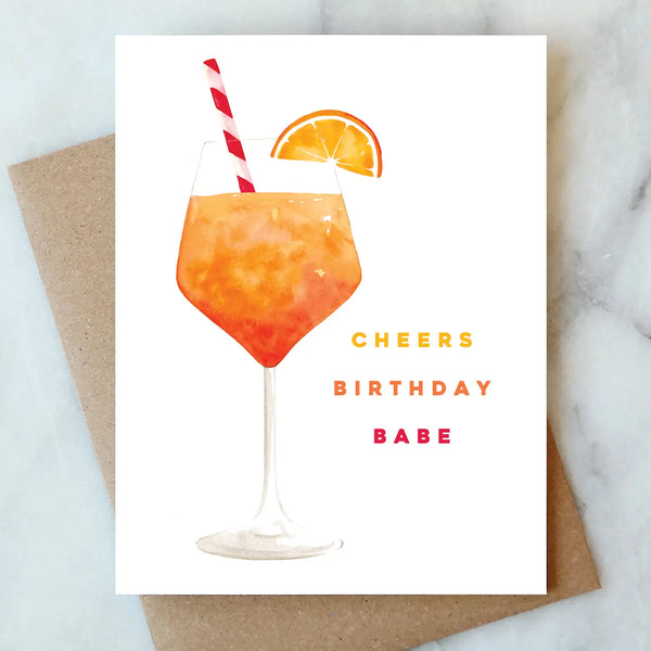 Aperol Birthday Card – Haute & Honey